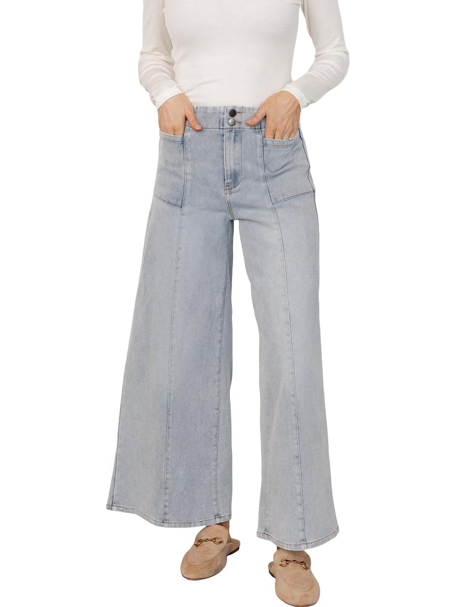 IN FEBRUARY In February Emmi Mid Rise Wide Leg Jeans